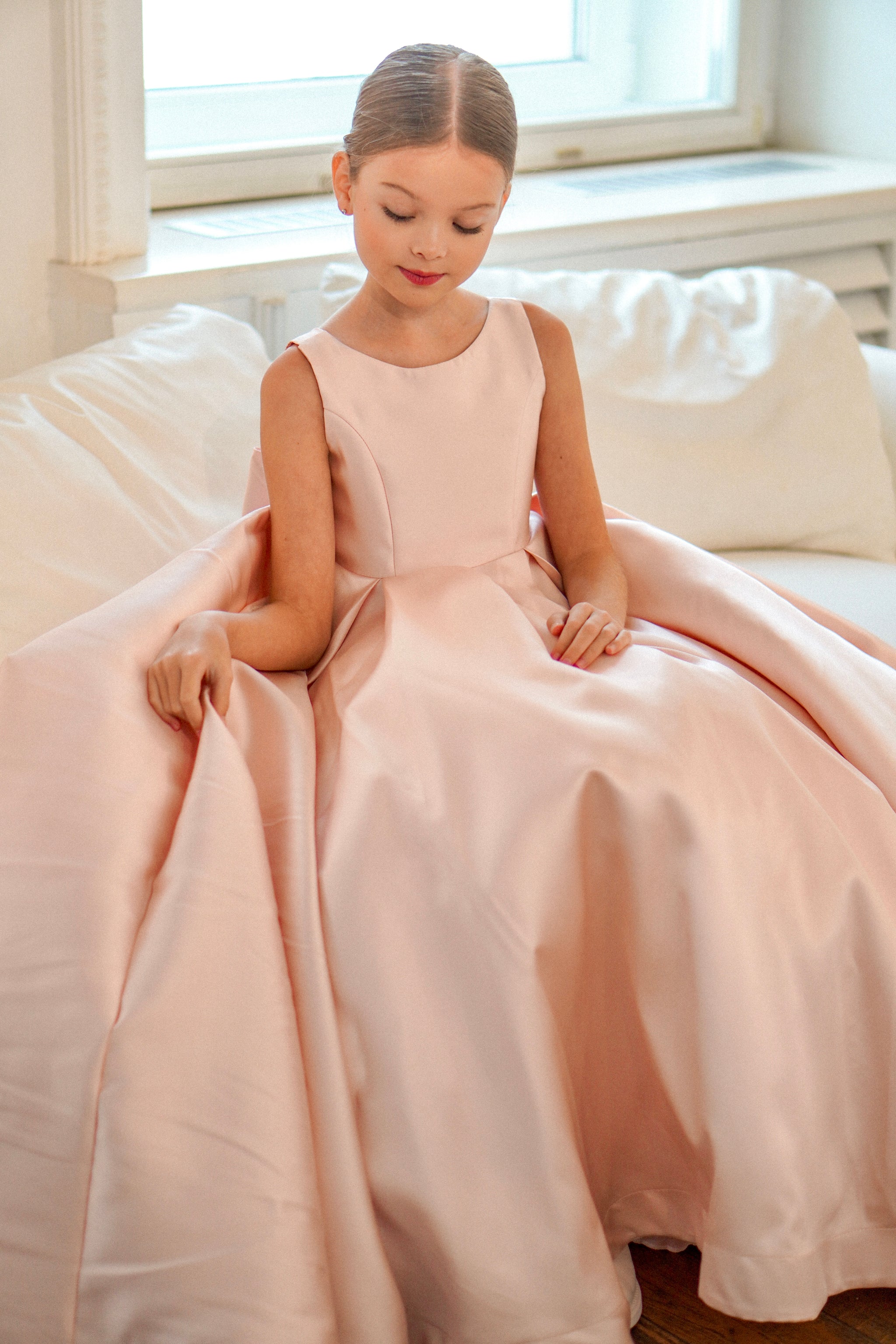 Sophia Mikado Special Occasion Girl Dress (Made to order) – Mik & Me